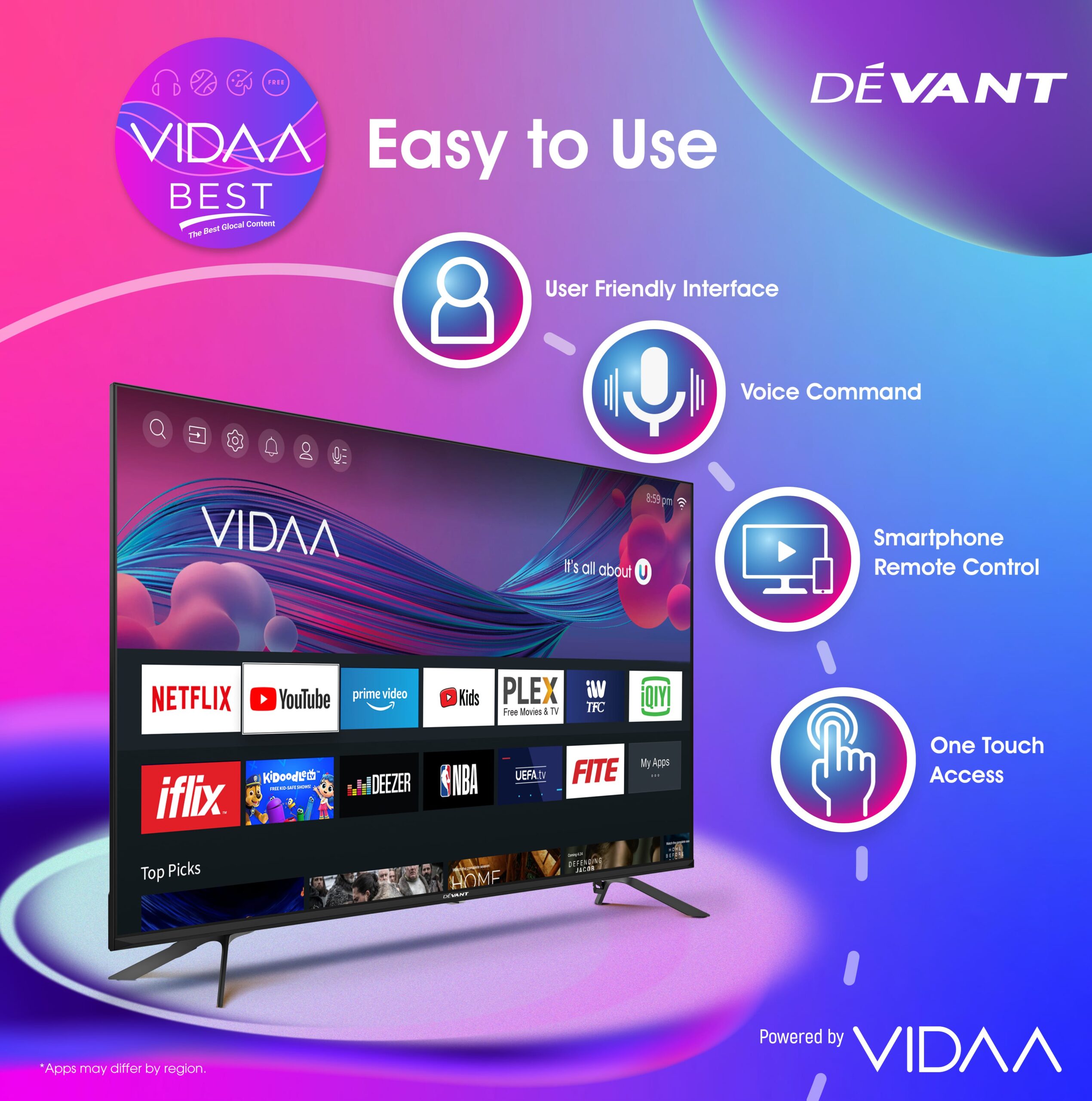 Devant’s VIDAA makes watching TV easy for all ages and for non-techies ...