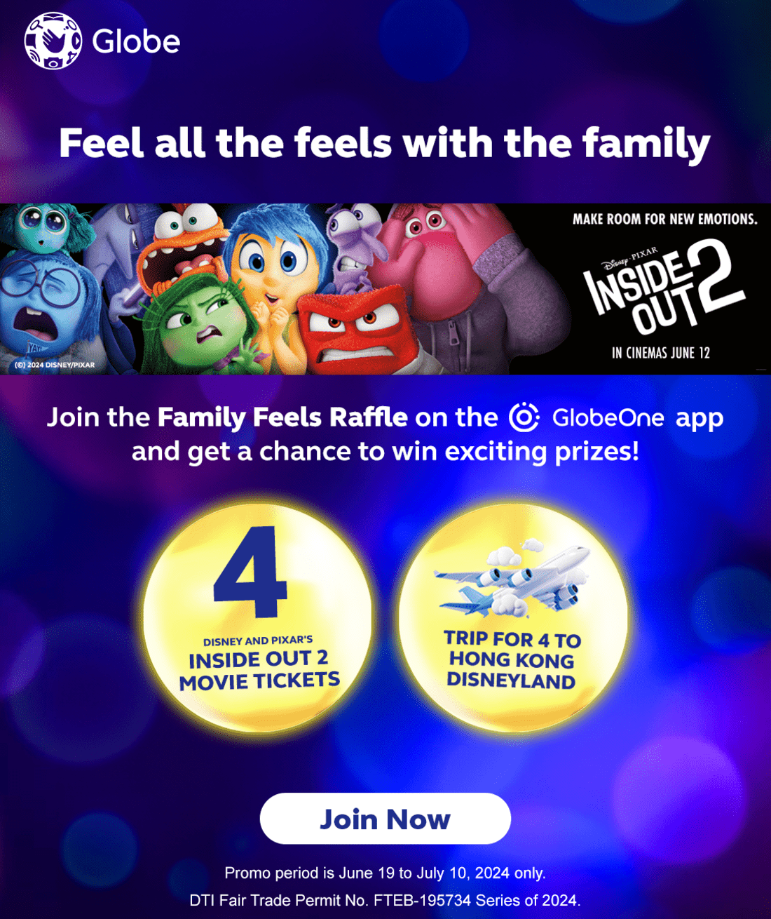 Globe celebrates "Inside Out 2" with special offers | EveryTechEver