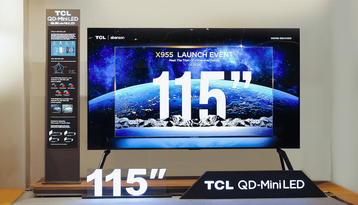 Tcl And Abenson Introduce The Titan Of Immersive Display The Tcl 115