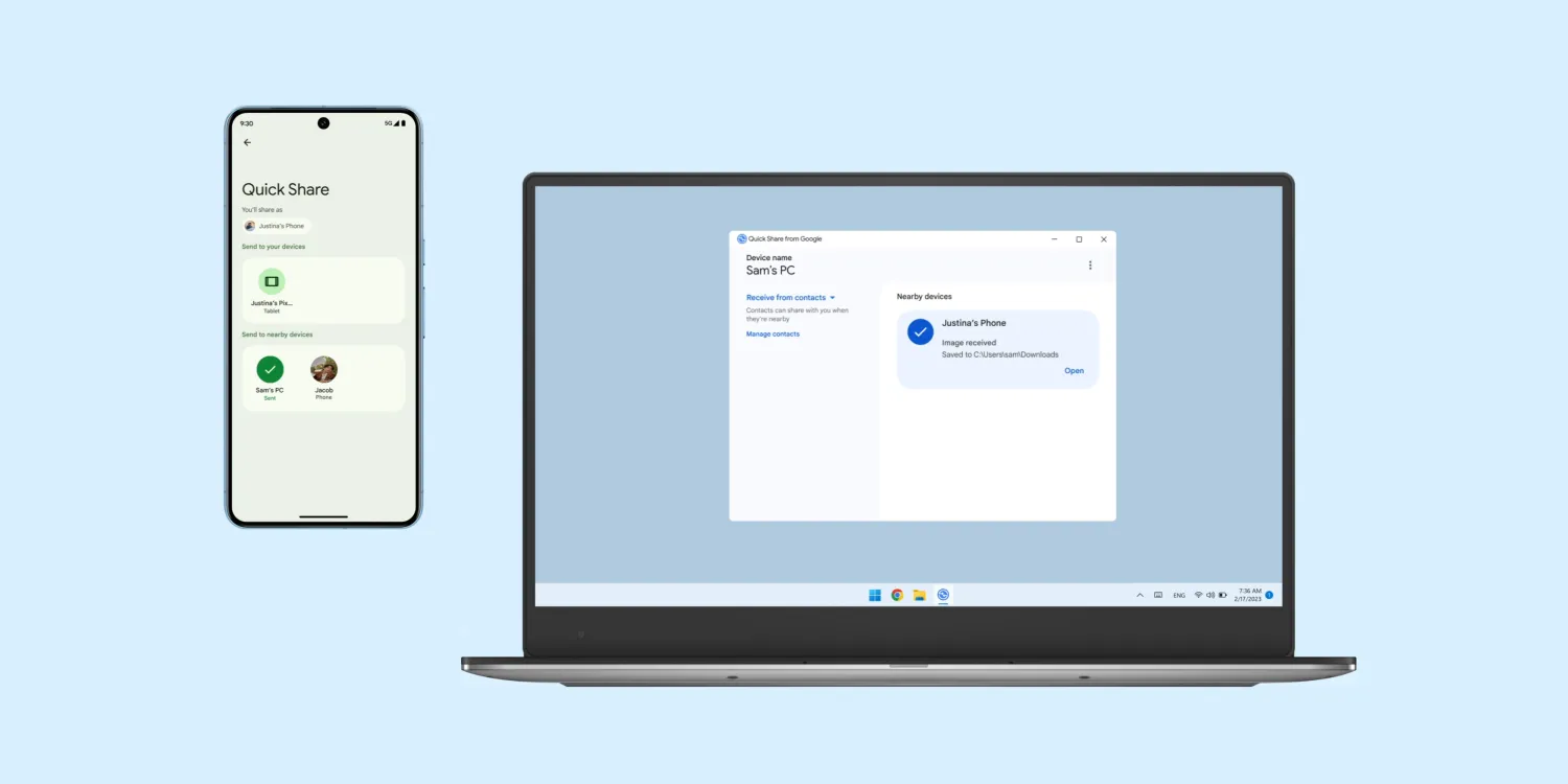 Google Launches Update for Quick Share App on Windows | EveryTechEver